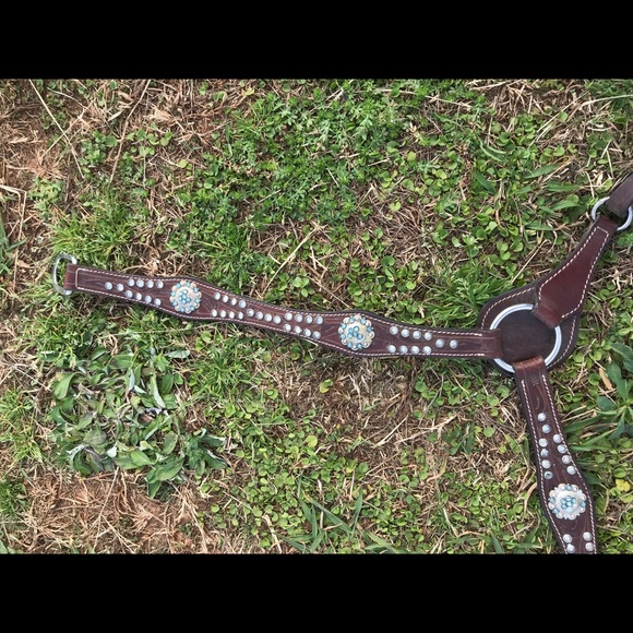 Other | Horse Tack Pretty Brown Tack Set With Stones | Poshmark